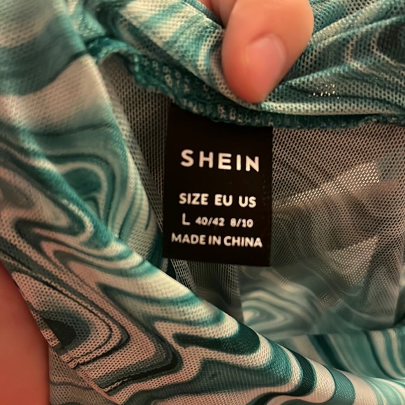 SHEIN | Dresses | Long Sleave Mesh See Through Mini Dress | Poshmark